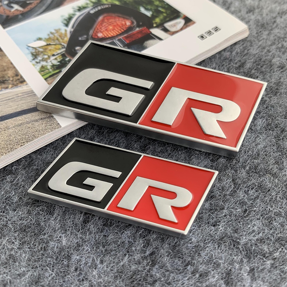 TOYOTA Gazoo Racing GR SPORT Logo Metal Car Emblem kereta Stickers ...