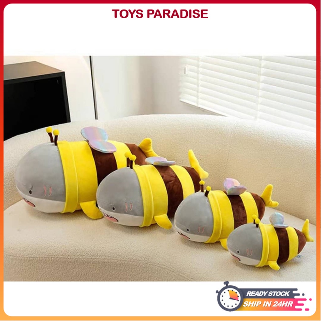 [Malaysia Stock] Shark Bee Cute Soft Stuffed Toys Shabi Plushy ...