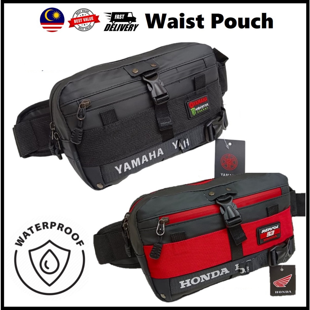 Waterproof Pouch Bag Waist Bag Beg Pinggang Motor Rider Air Kalis Beg ...