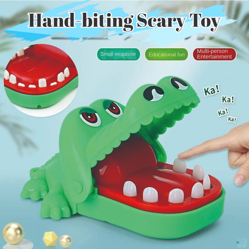Crocodile Toy Hand-biting Scary Toy Shark Bite Finger Game Toy Family ...