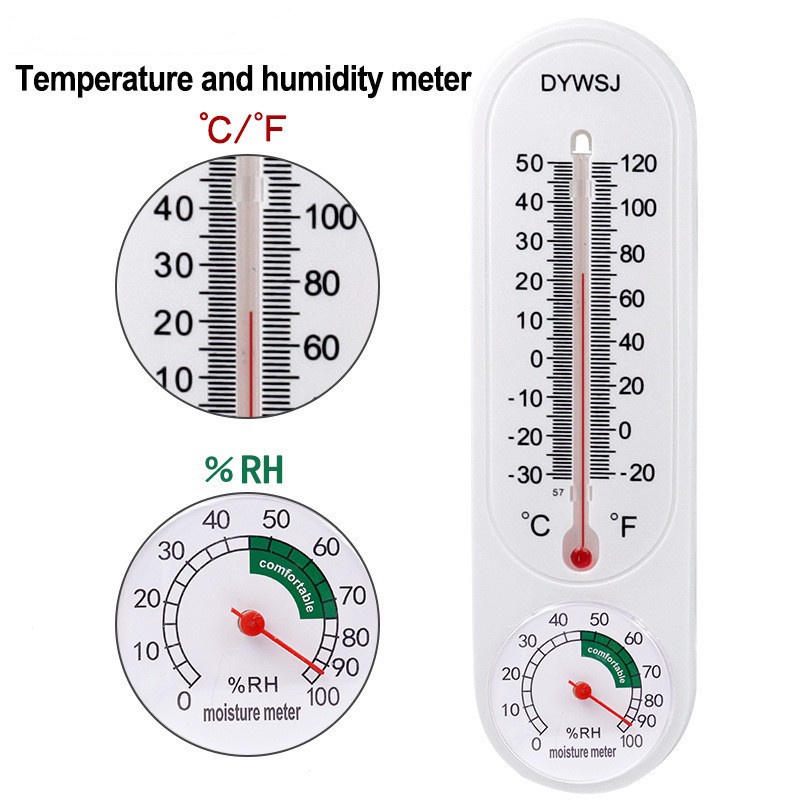 Indoor temperature and humidity meter farming planting frozen pointer ...