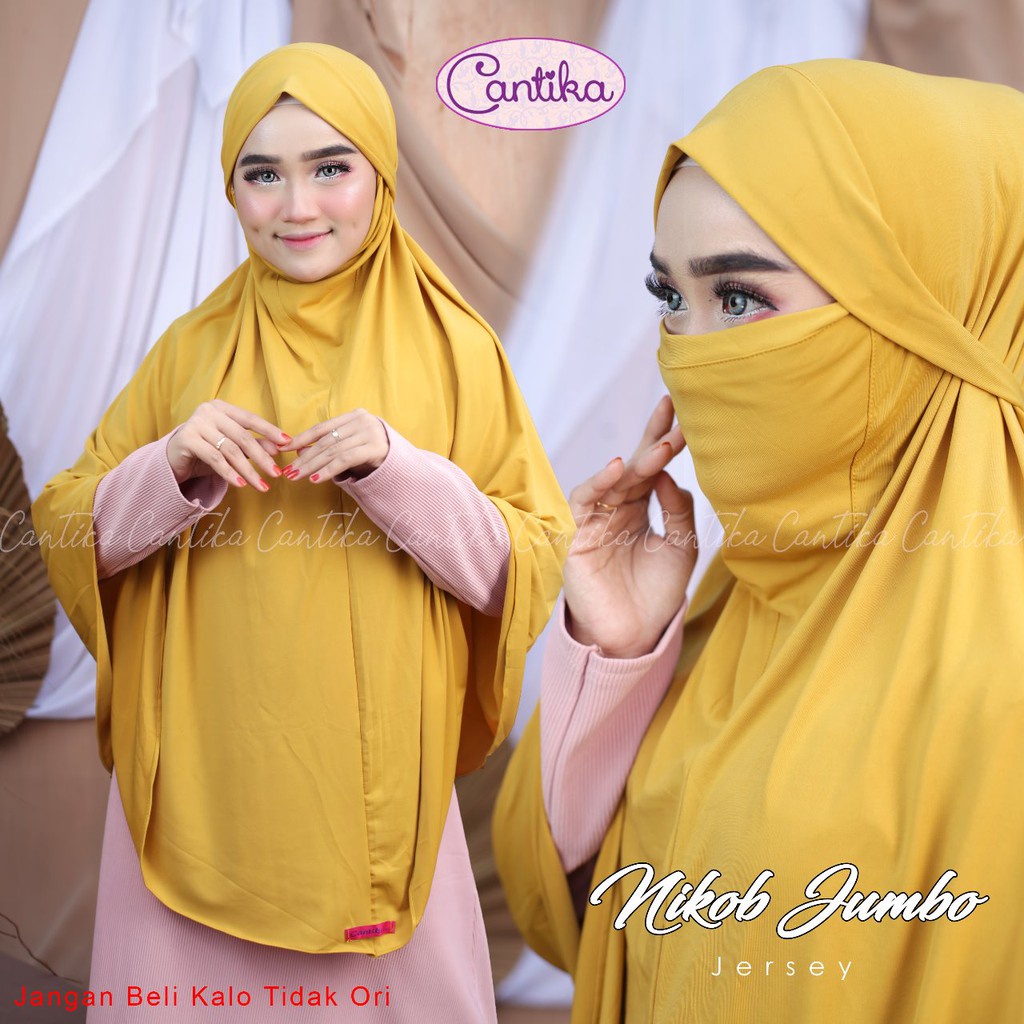 JUMBO Hijab Tikap Nikob Nikab Veil Arabian Ori Cantika BY QOID (Please ...