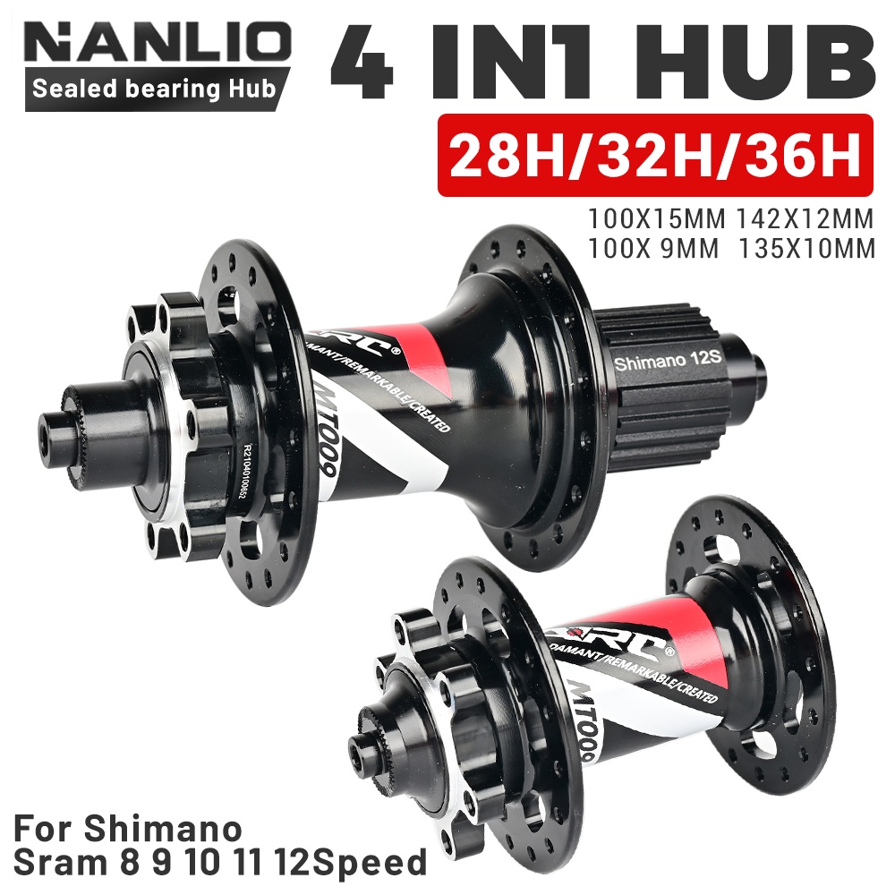 ARC MTB Hub 28H 32H 36H For MS 12Speed Disc Brake Bearing Hub 6 Pawls ...