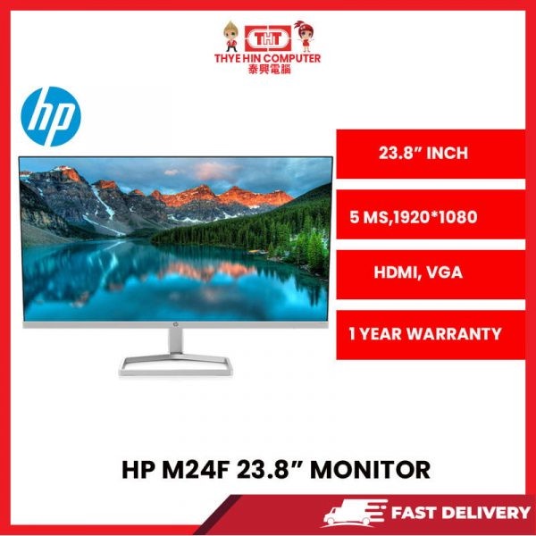HP-M24F 23.8" FHD IPS HDMI WITH VGA 75HZ FHD 1920*1080 MONITOR | Shopee ...