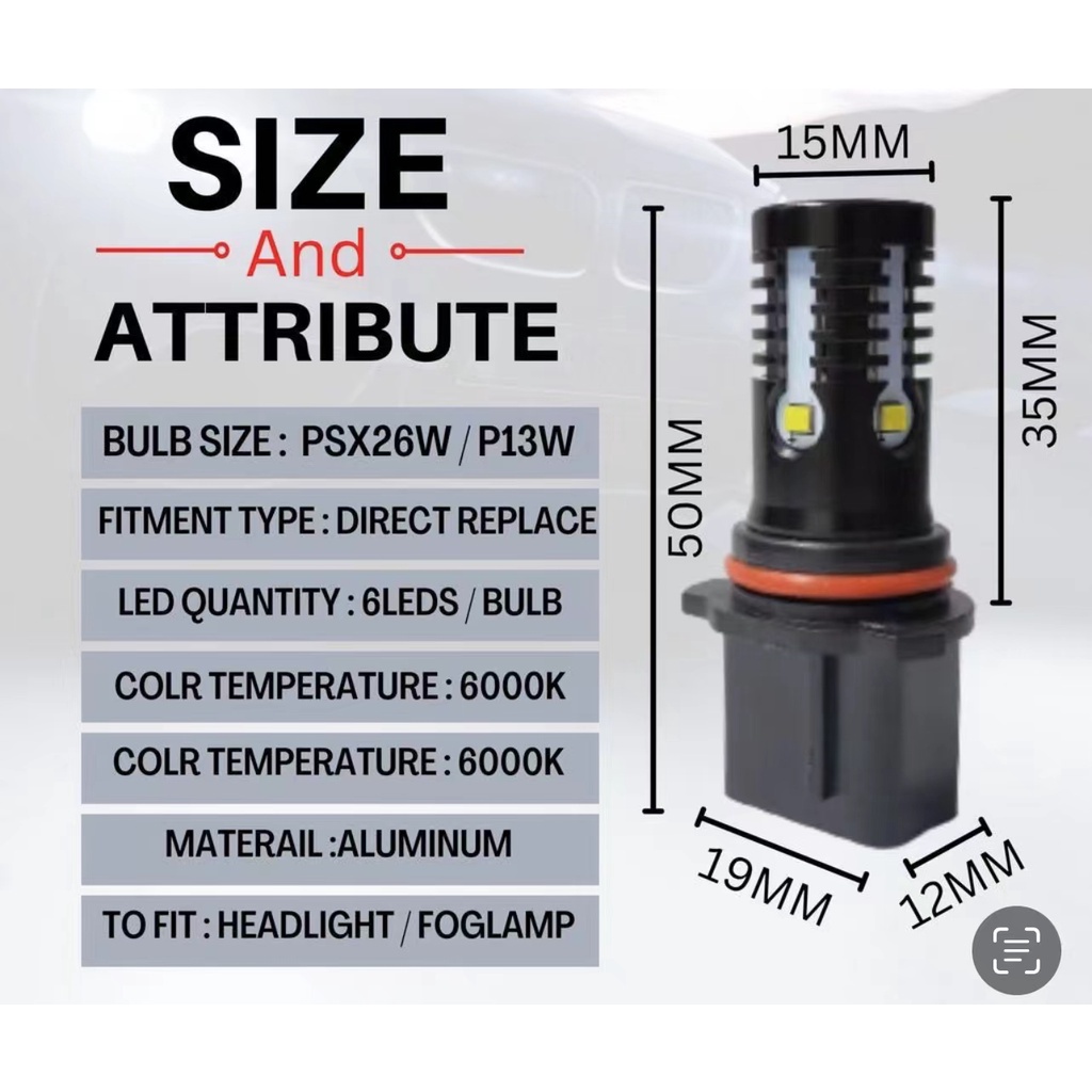 Mazda CX-5 / Mitsubishi Xpander / Mitsubishi Triton P13W DayLight LED ...