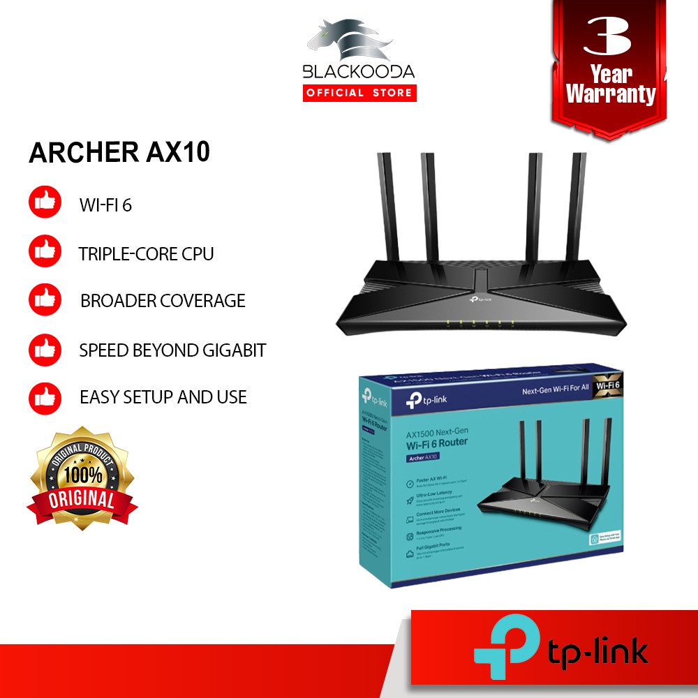 TP-Link Onemesh Archer AX10 - AX1500 Triple-Core CPU Powered WiFi 6 ...