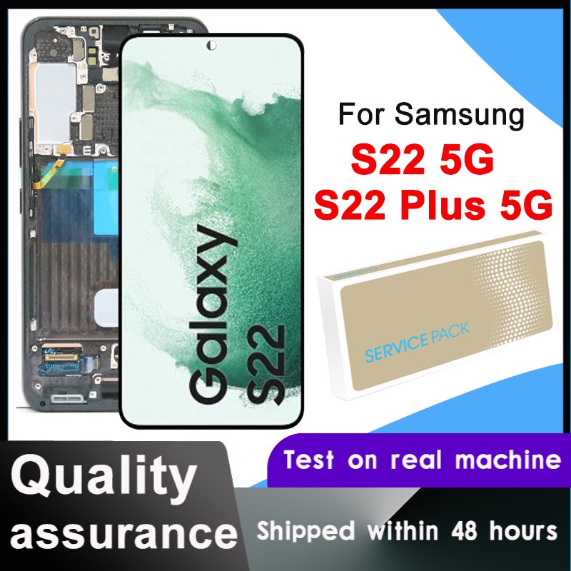 Original AMOLED For Samsung Galaxy S22 5G SM-S901 SM-S901B/DS LCD Touch ...