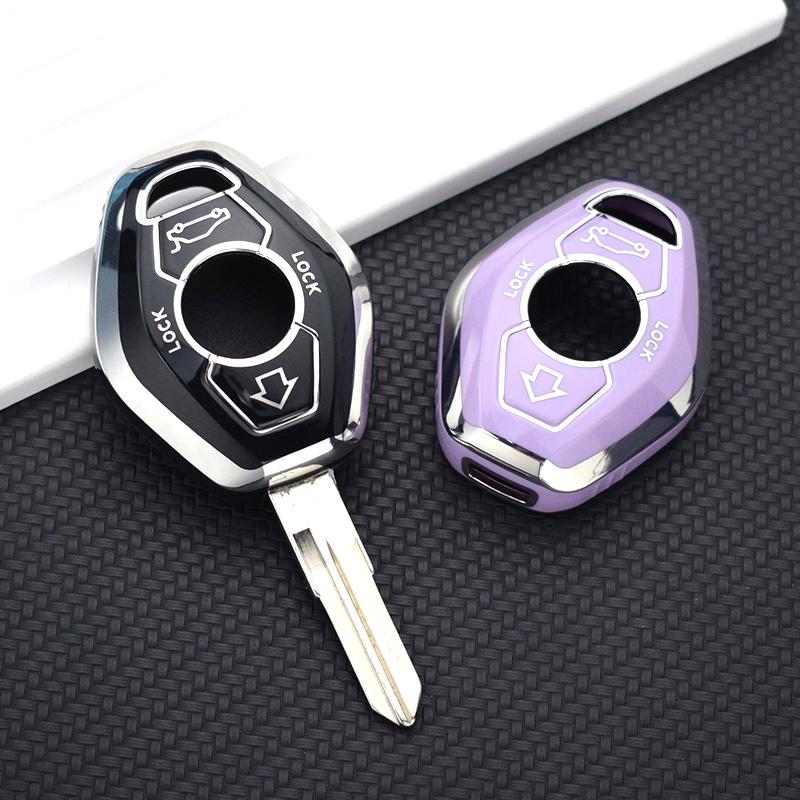 TPU Car Remote Key Case Holder Cover Shell Fob Keychain For BMW X3 X5 ...