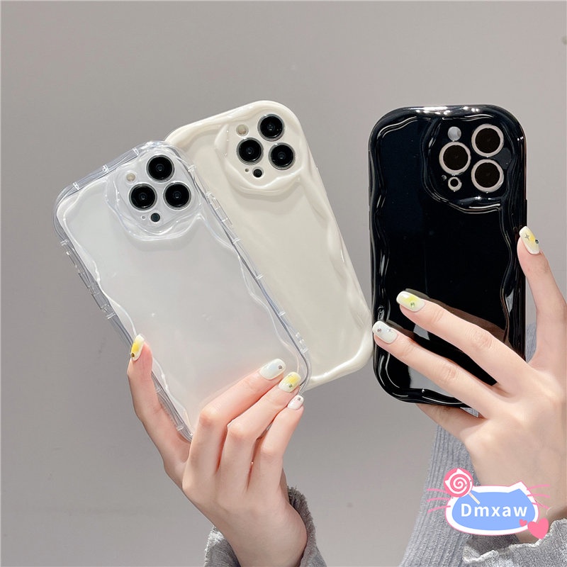 Cute Wavy Creamy Case For OPPO A3X A3 4G A3 Pro 5G A40 F27 Find X8 Pro ...