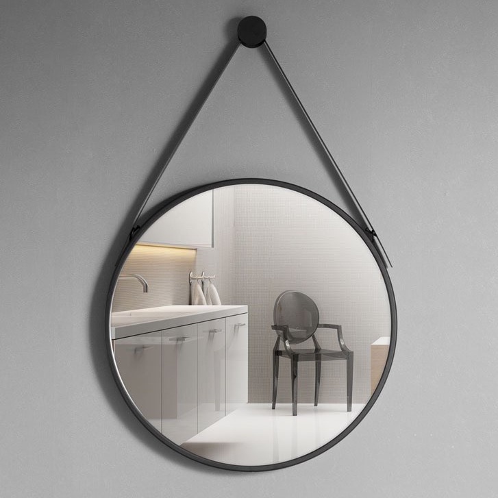 LUXE Bathroom Mirror Cermin Mandi Round Decorative Mirror Dressing ...