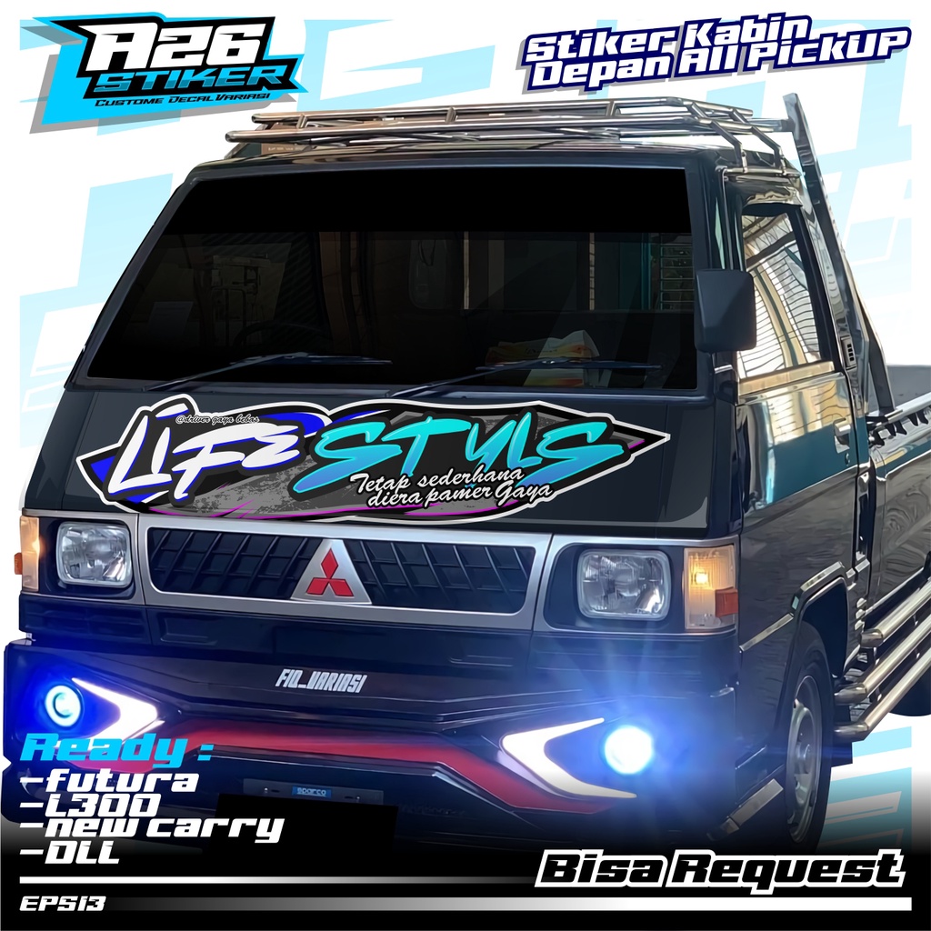 Custom carry Front Cabin pickup Variation Stickers Ts, L300, new carry ...