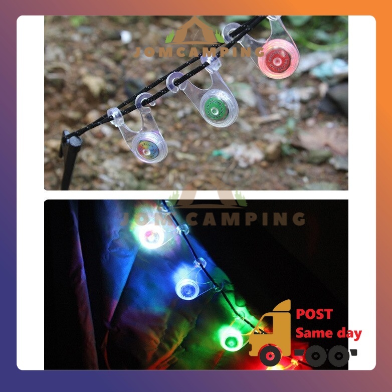 Tent Rope LED Hanging Lamp Bicycle Warning Flashing Light Tent ...