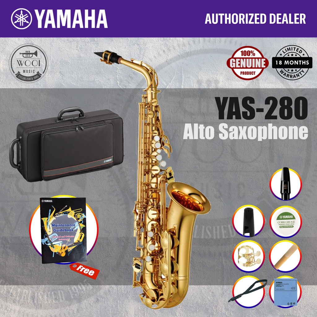 Yamaha YAS-280 Eb Alto Saxophone (Free Yamaha Maintenance Book) YAS280 | Shopee Malaysia