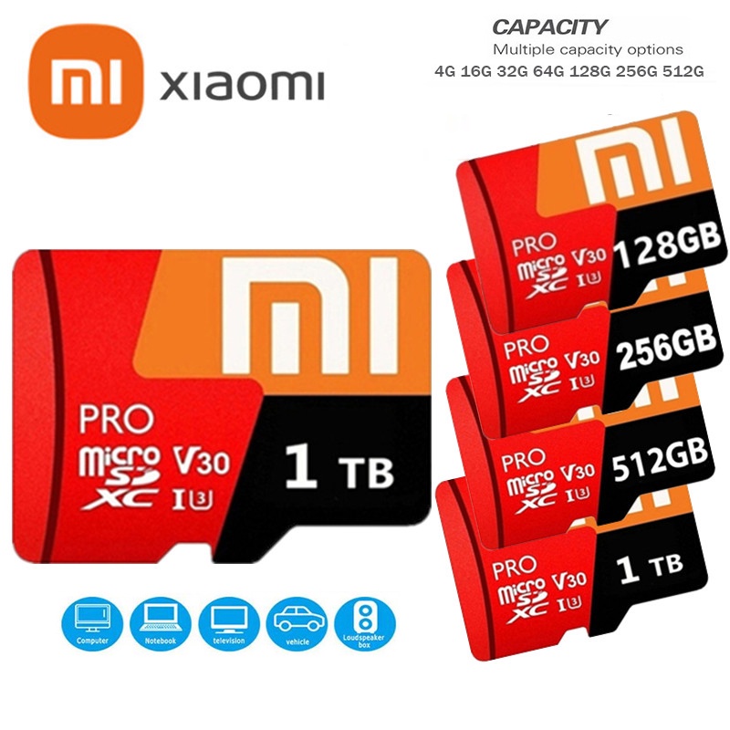 Xiao Mi Memory Card 32GB 64GB 128GB 256GB 512GB 1TB Micro TF SD Card ...