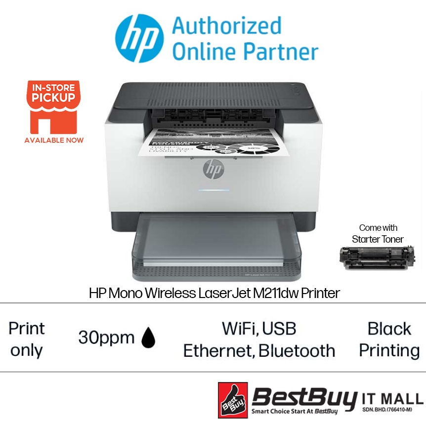 HP M211dw Mono Wireless LaserJet Printer (Print/Auto-Duplex) | Shopee ...
