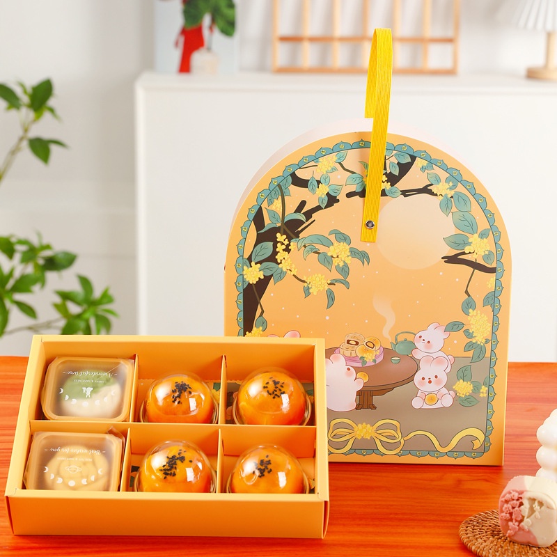 Mid-autumn Festival Mooncake Gift Box/Egg Yolk Pastry Packaging Box/Six ...