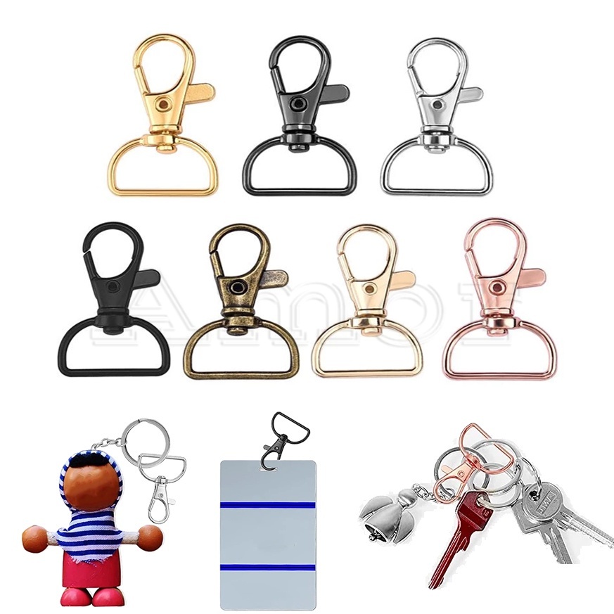 Spring Clasps Keychain Clip Crafting Sewing Lanyard Snap Hooks Lobster ...
