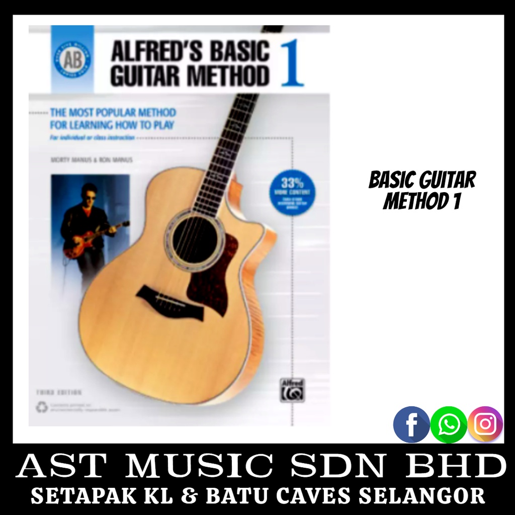 Alfred's Basic Guitar Method 1 ( 3rd Edition ) | Shopee Malaysia