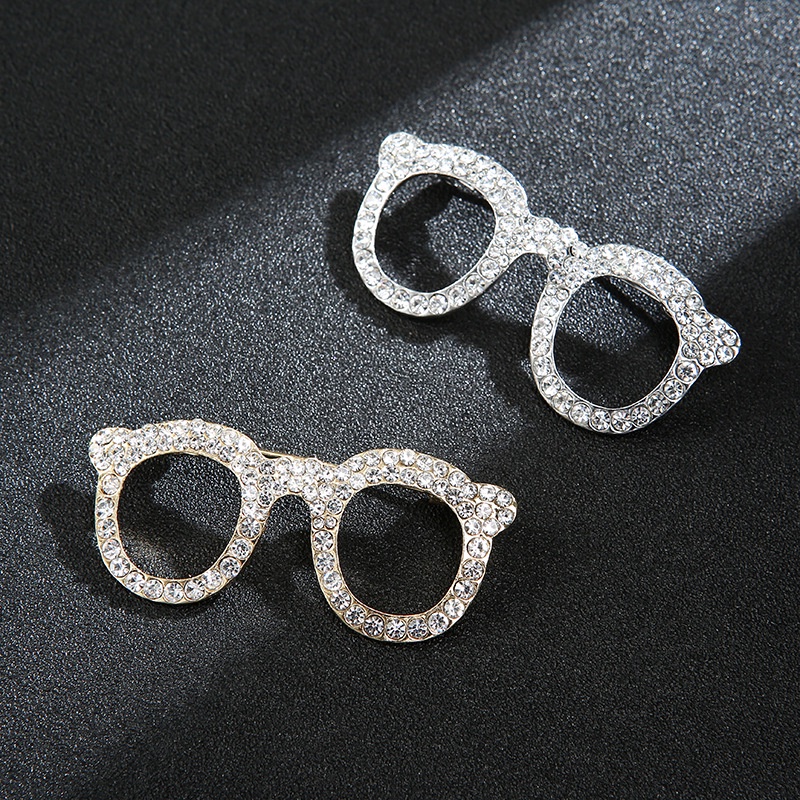 Glasses Brooch Men Creative Glasses Pin Accessories Suit Matching Full ...