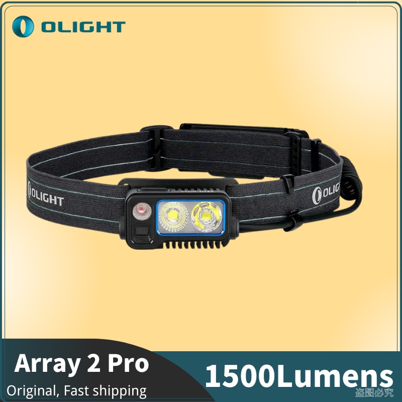 Olight Array 2 Pro USB Type-C Rechargeable Headlamp 1500Lumens Multiple Light Options | Shopee ...