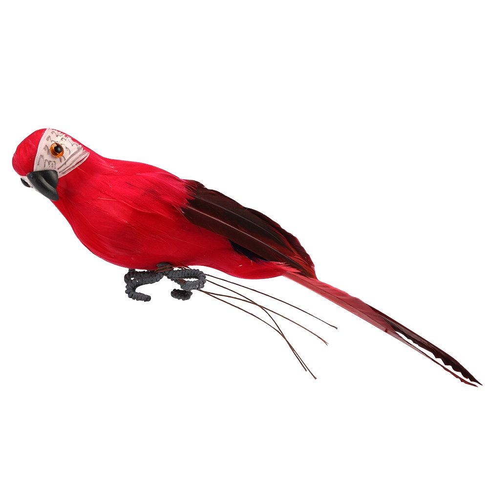 [Ready Stock] Creative Foam Feather Artificial Parrot Imitation Bird ...