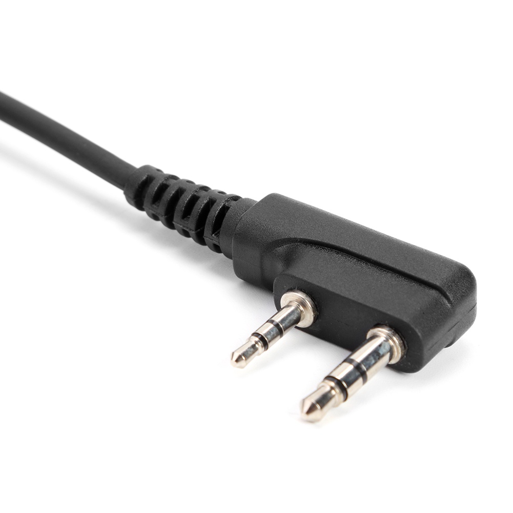 Dual PTT 2pin K-type Earpiece Headset for Kenwood Baofeng Radio Walkie ...