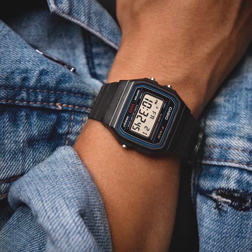 jam tangan casio Man Digital Waterproof Watch F-91W alarm stopwatch ...