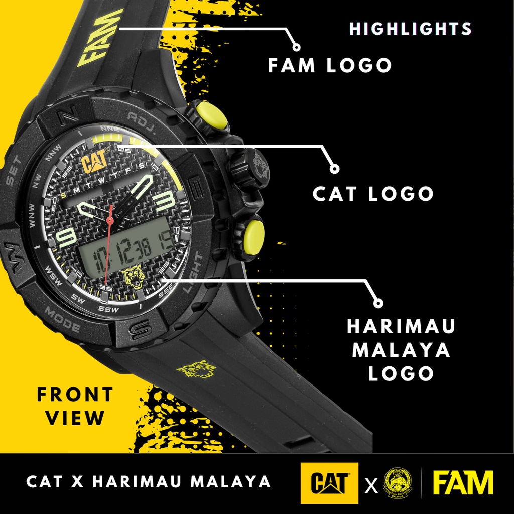 CAT x Harimau Malaya FAM Collaboration Limited Edition Watch | Ana ...