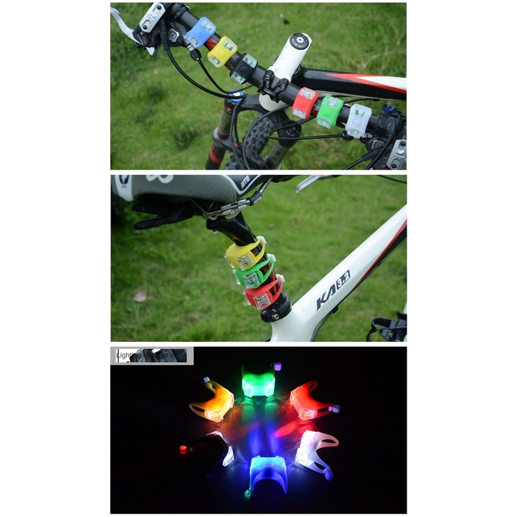 3 Modes Waterproof Bicycle Safety LED Light Clip On Frog MTB Bike Rear ...