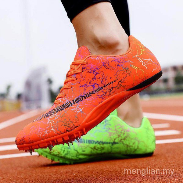 track and field shoes men women kids students running shoes sport track ...