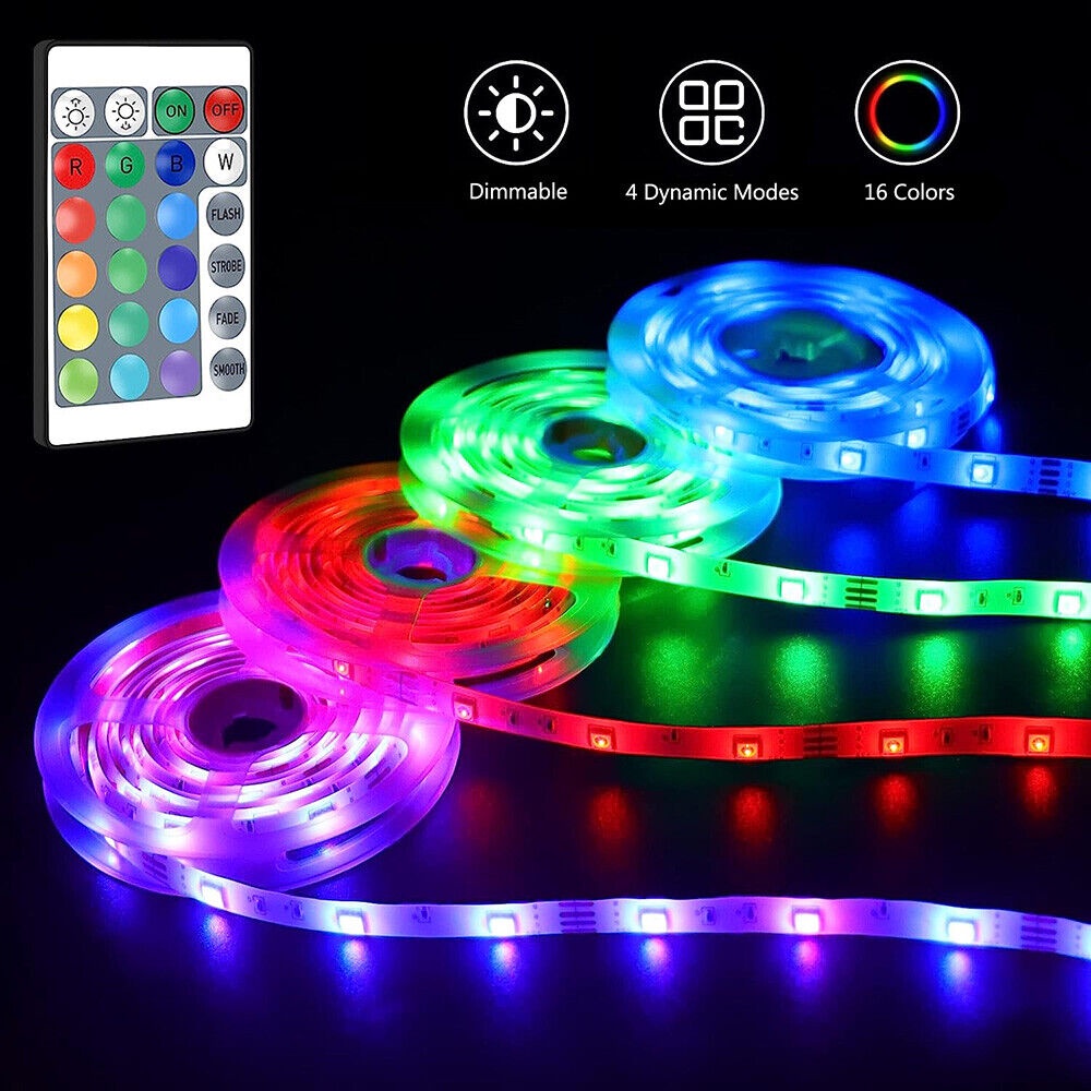 Usb Led Strip Lights 5050 Led Light Strips Lampu RGB Gaming DC5V ...