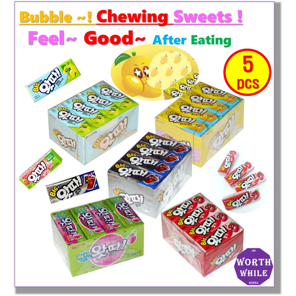 Whatta Chewing Gum & Sweet /Bubble Gum /Goodie Bag /Lotte From Korea ...