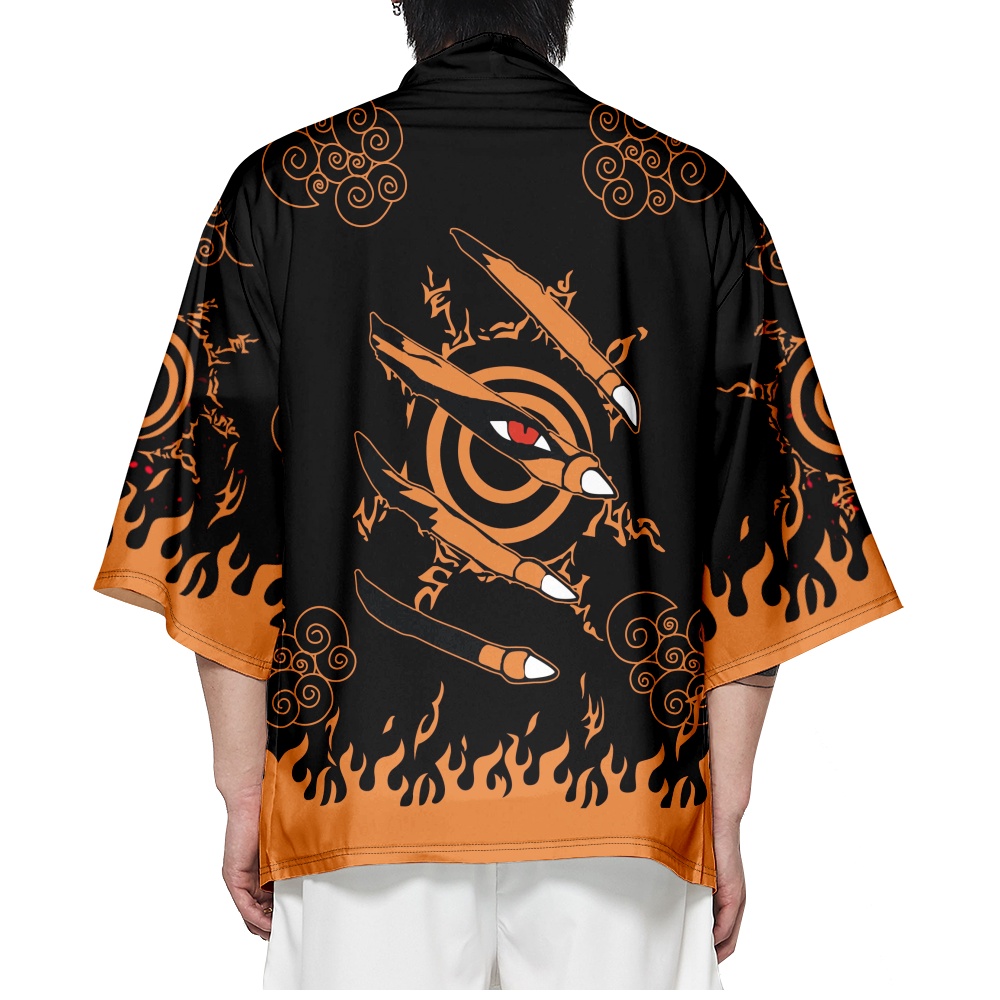 HITAM 2023 New Naruto Cosplay Hanori Anime Japanese Fashion Black ...