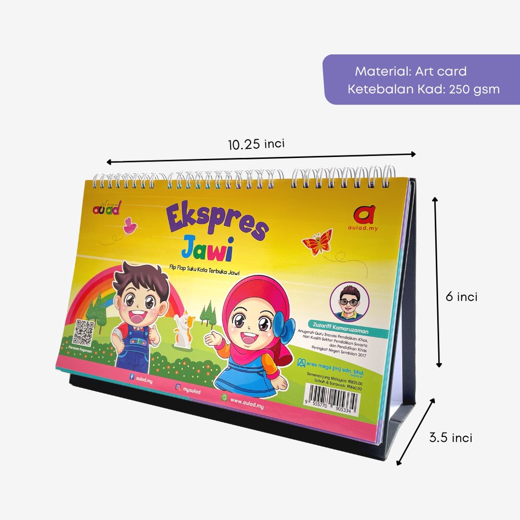 ARAS MEGA: Ekspres Jawi - Flip Flap Suku Kata Terbuka Jawi (Berwarna ...