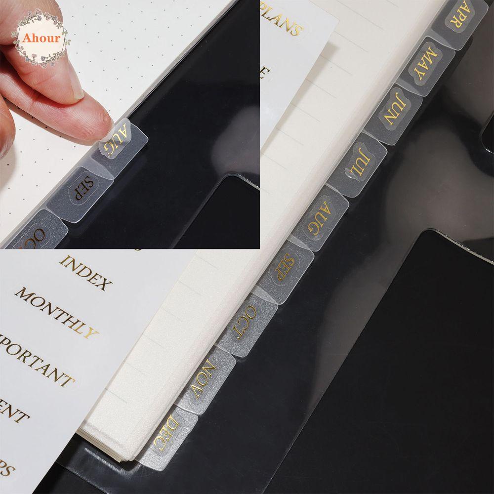 AHOUR Binder Index Dividers Creative PVC for A5/A6 Notebook Separator ...