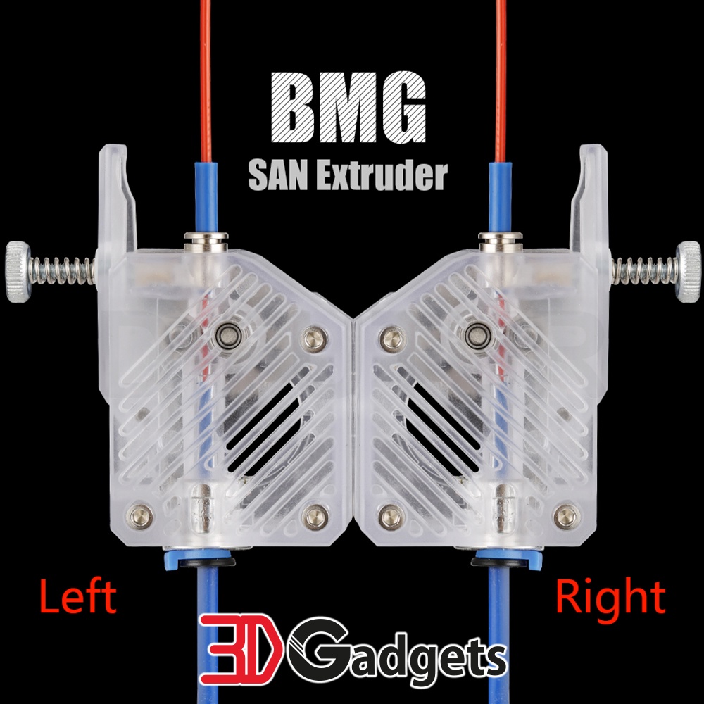 Transparent BMG style Dual Drive Extruder (Left Side) for FDM 3D ...