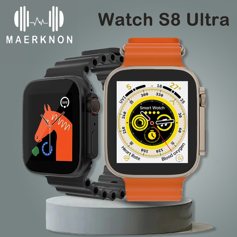 S8 Ultra Smart Watch Wireless Charging Sports Men Smartwatch Fitness ...