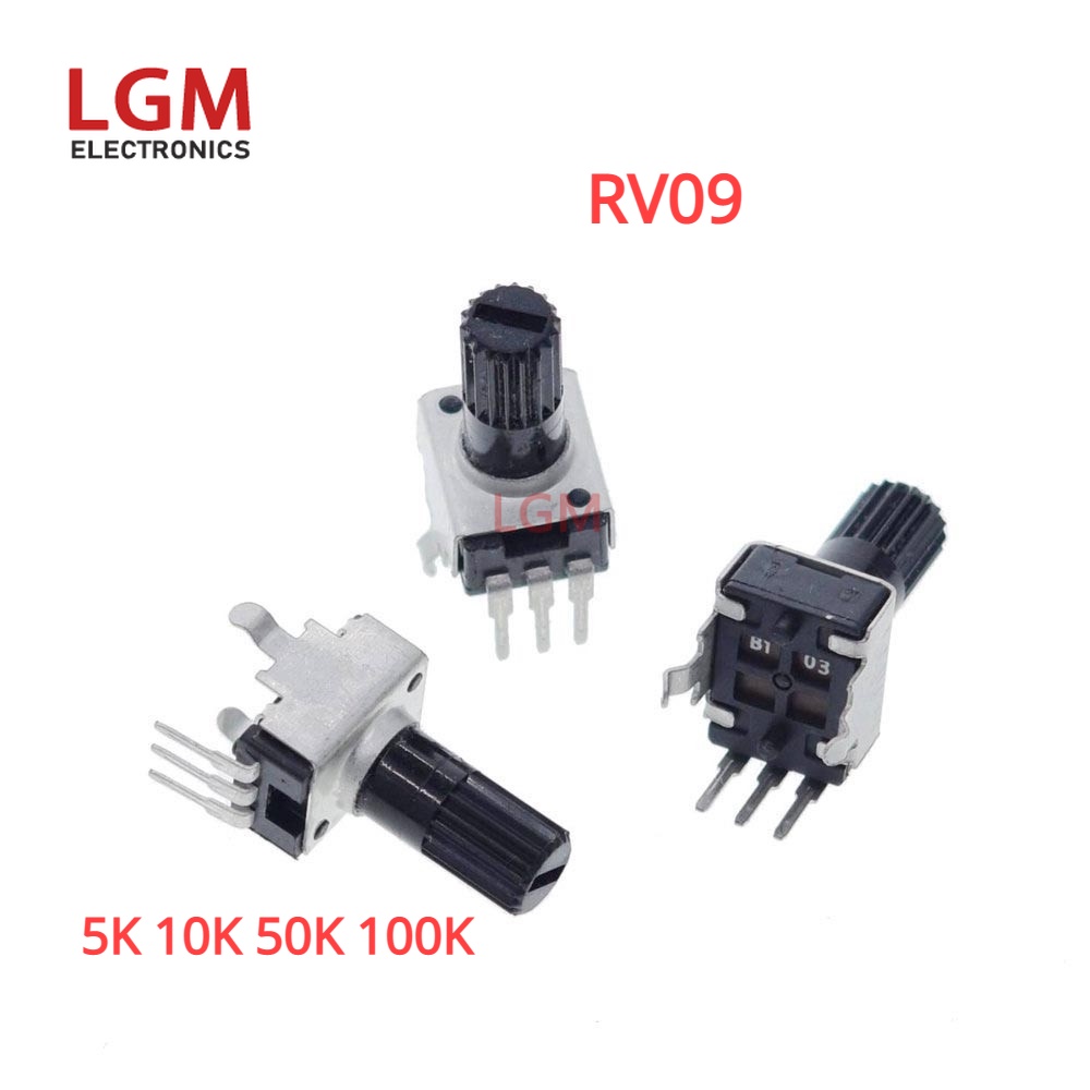 10Pcs RV09 Audio Potentiometer Adjustable Resistor 3pin Variable ...
