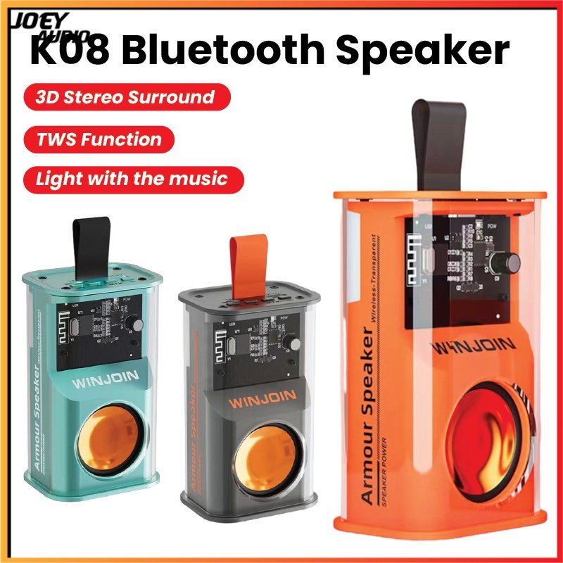 K08 Bluetooth Speaker Transparent Mech Audio TWS Two-Machine ...