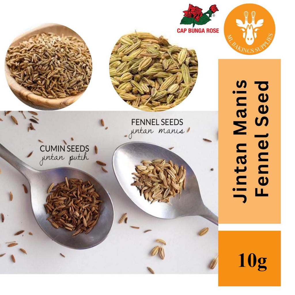 [READY STOCK] CAP BUNGA ROS Jintan Manis Fennel seed/ Jintan Putih ...