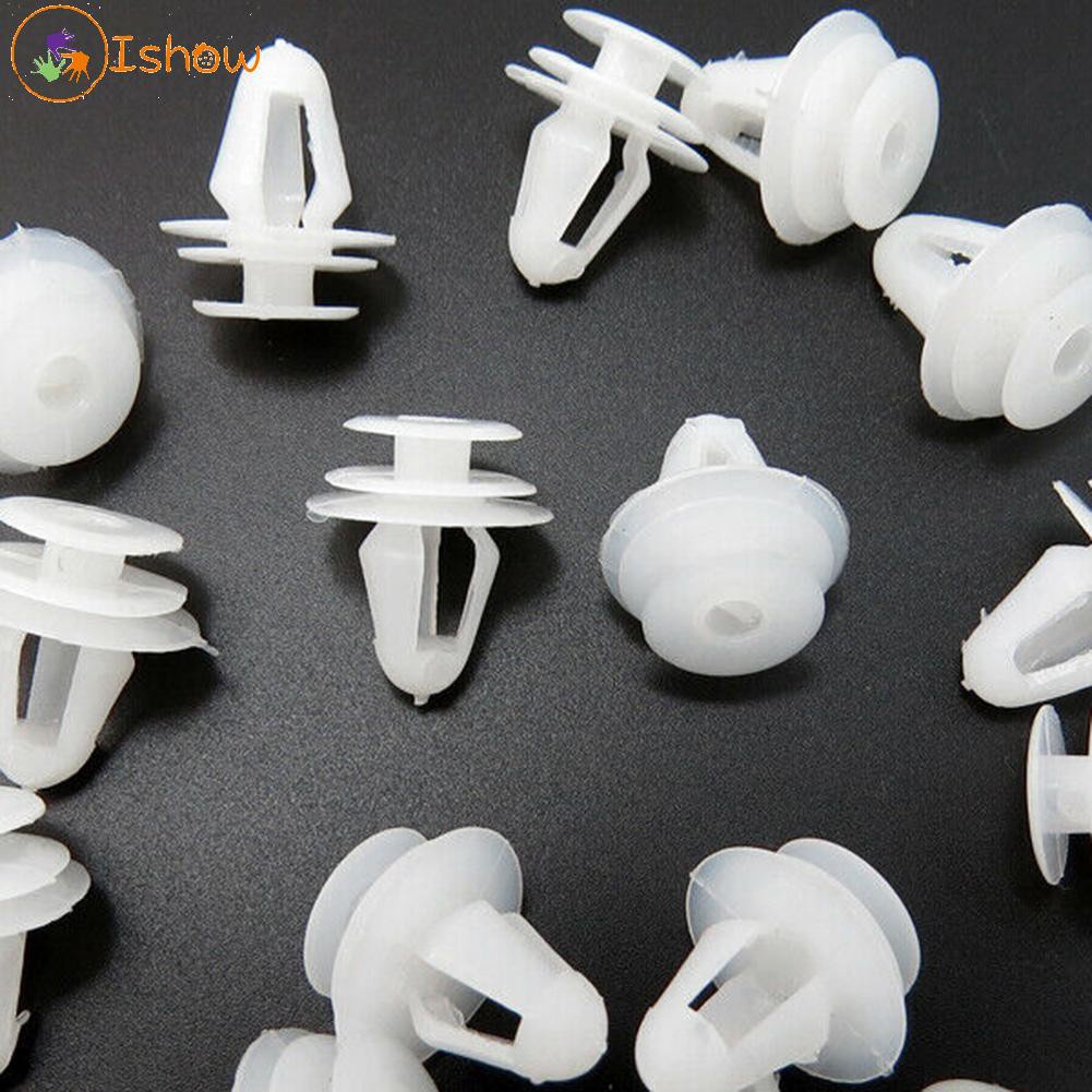 Fixed clip 100Pcs White Retainer Type 9mm Hole Car Bumper Wira door ...