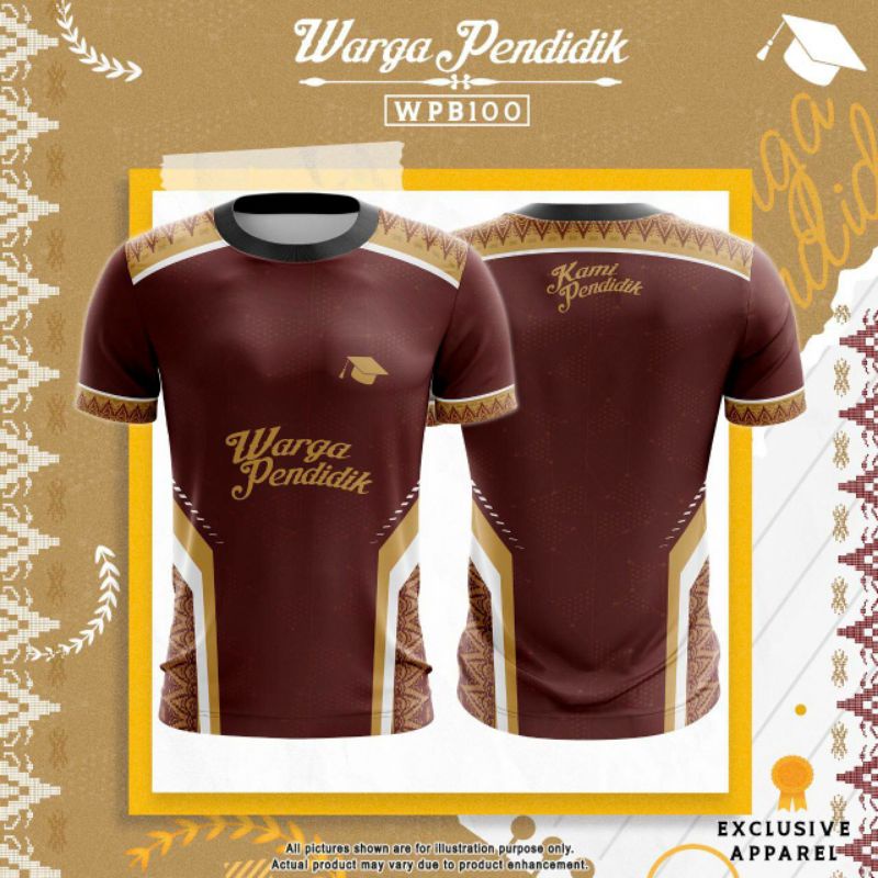 BAJU WARGA PENDIDIK MALAYSIA WPB100 baju pendidik baju guru jersi ...