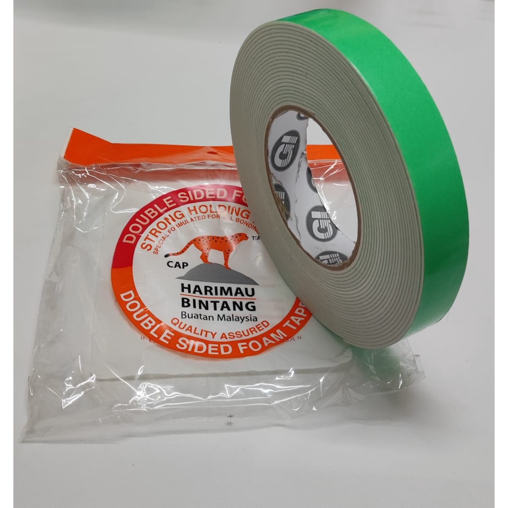 Double Sided (Foam ) Tape (White) - 24mm x 10y (White) | Shopee Malaysia