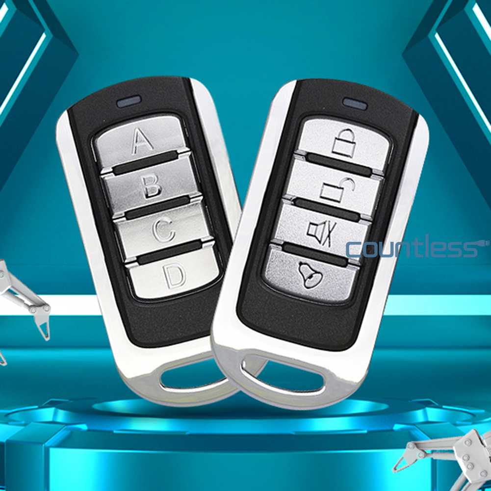 1-4pcs 433MHZ 433.92mhz Remote Control Garage Gate Door Opener Remote ...