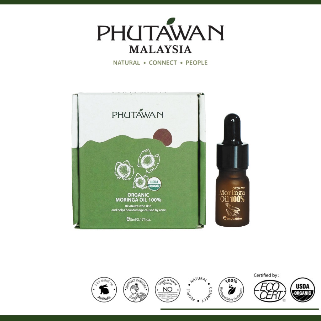 Phutawan Organic Moringa Oil 5ml 30ml | Shopee Malaysia