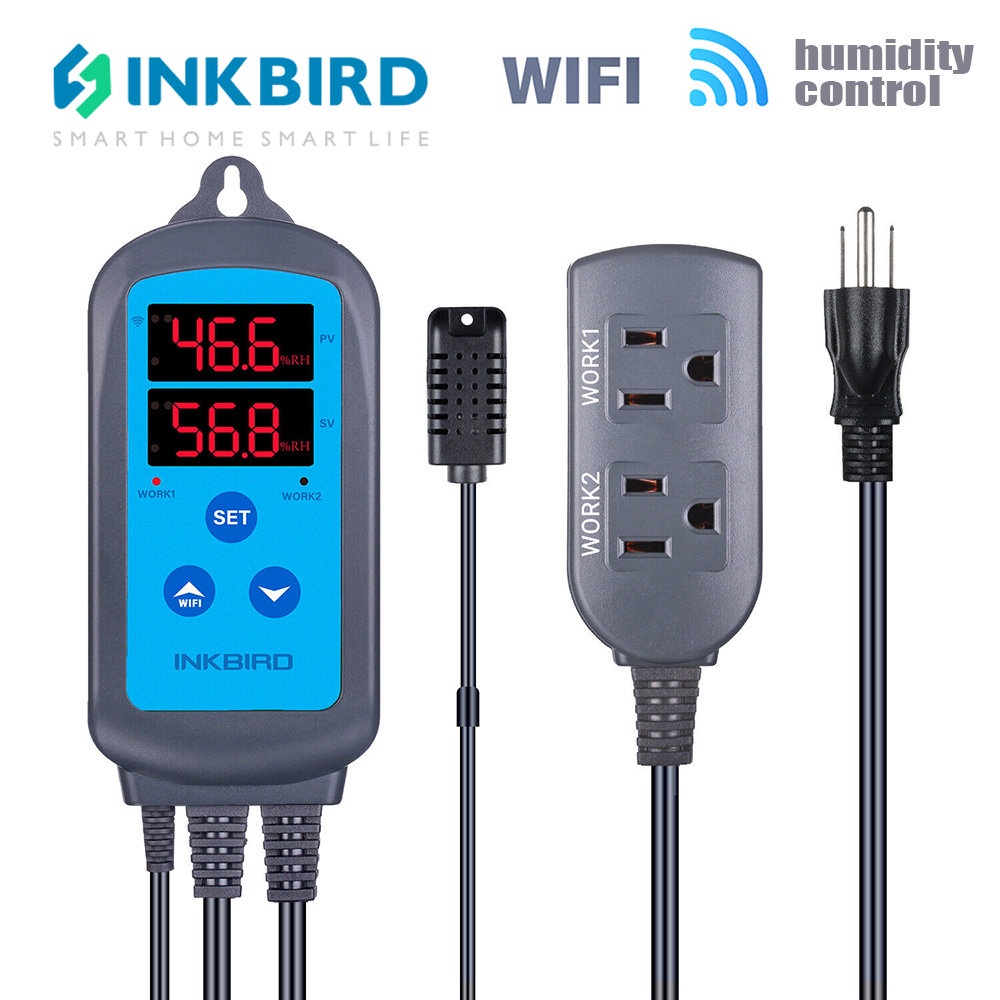 INKBIRD IHC-200 WiFi Humidity AC 110-240V Thermostats Fan Controller ...