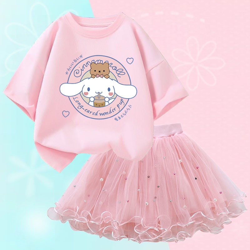 3-14 years Baby Girls Cinnamoroll Clothing Set Princess Girl Short ...