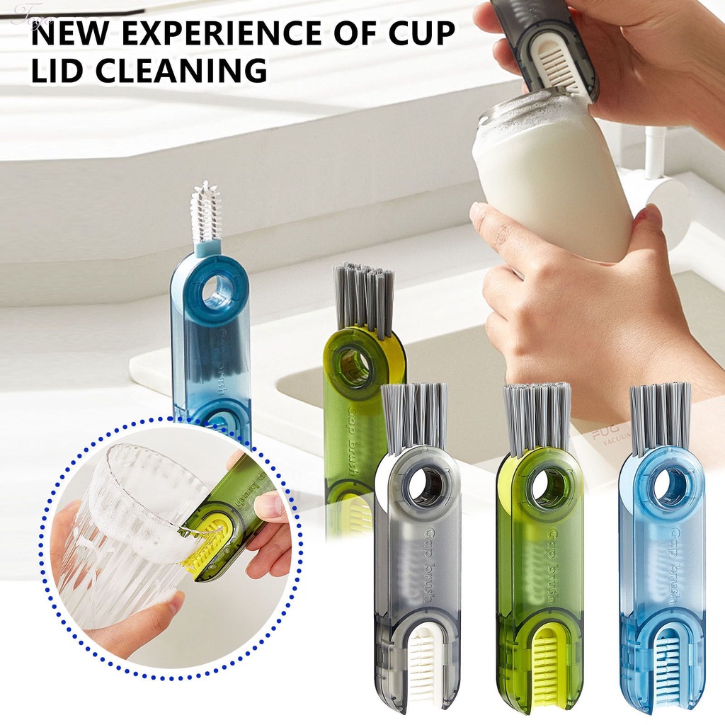 3-in-1 U-Shaped Cup Mouth Brush Multi-functional Cup Brush Deep ...