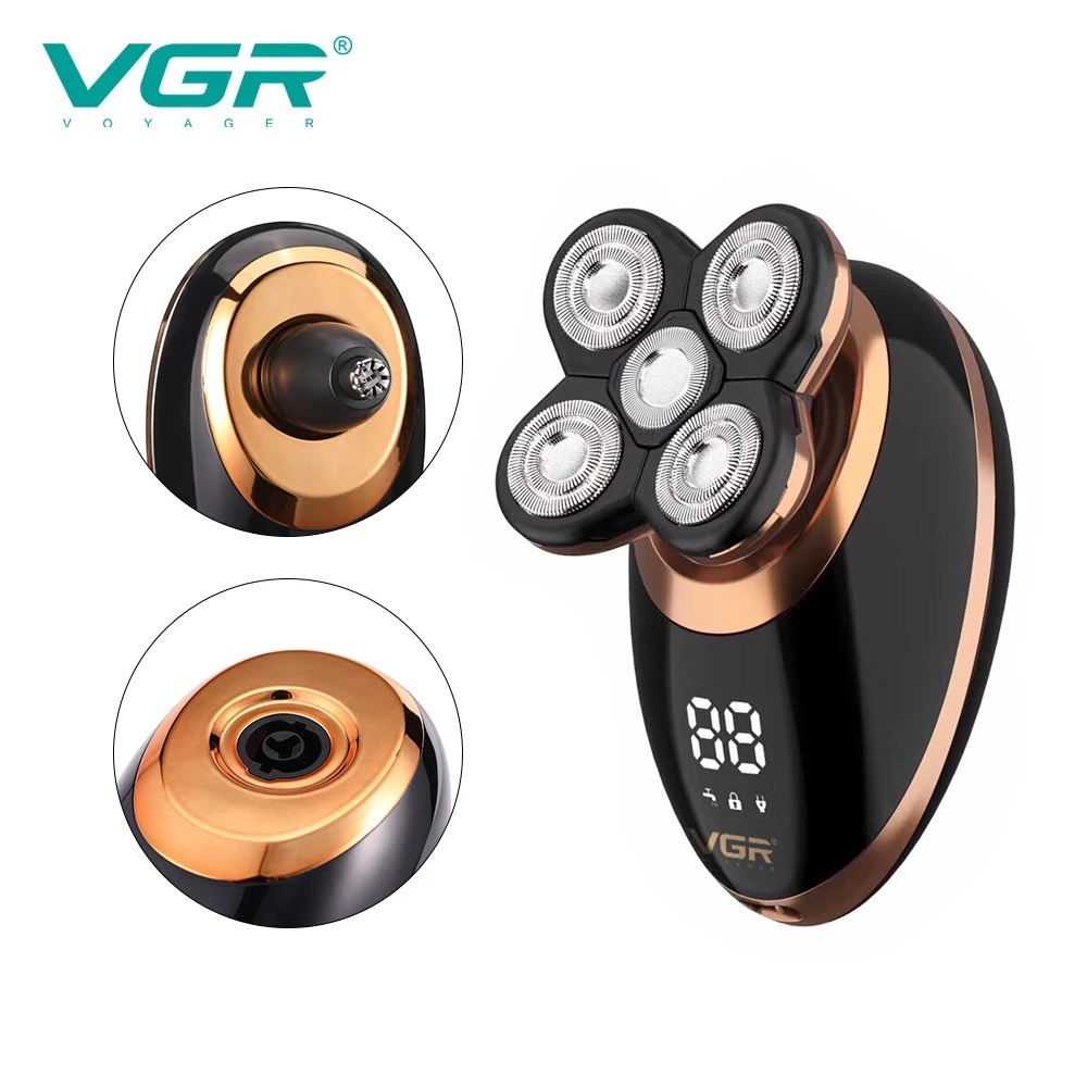 VGR V-316 Men 5 In 1 Rotary Waterproof Shaver Professional Men's Shaver ...