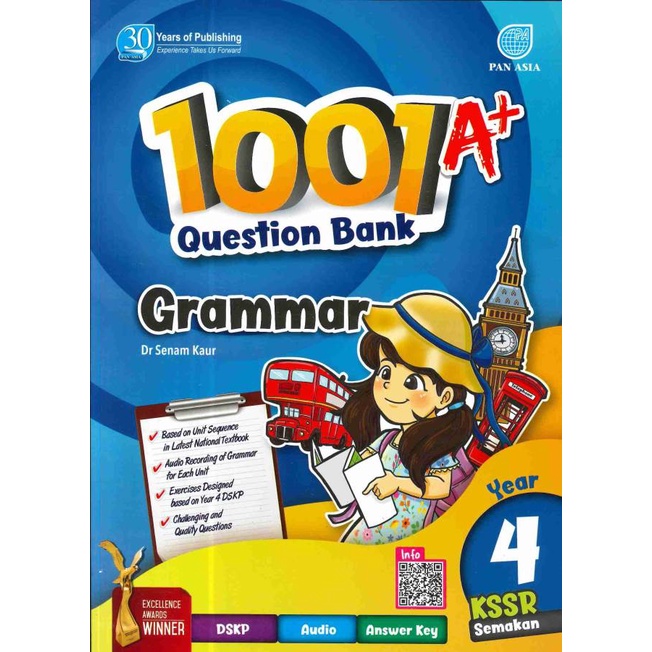 1001 A+ QUESTION BANK Grammar Year 4 KSSR Semakan | Shopee Malaysia